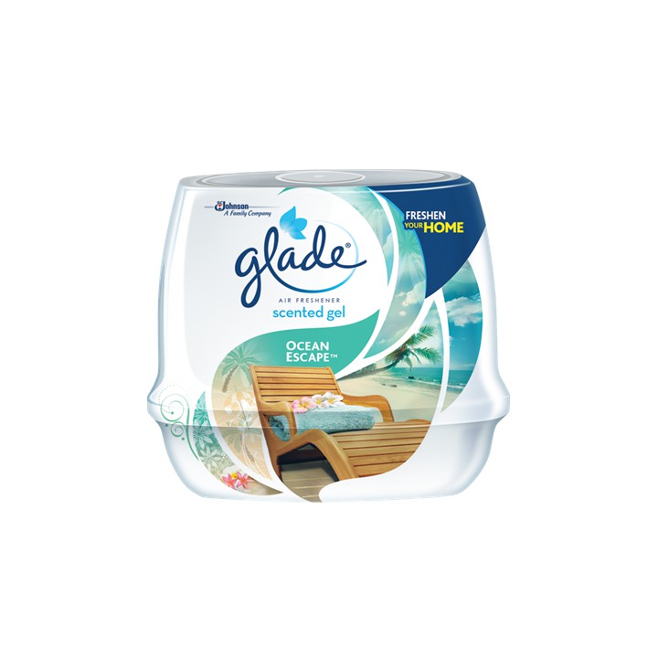 Jual Glade Scented Gel Air Freshener Ocean Escape 180 gr | Shopee Indonesia