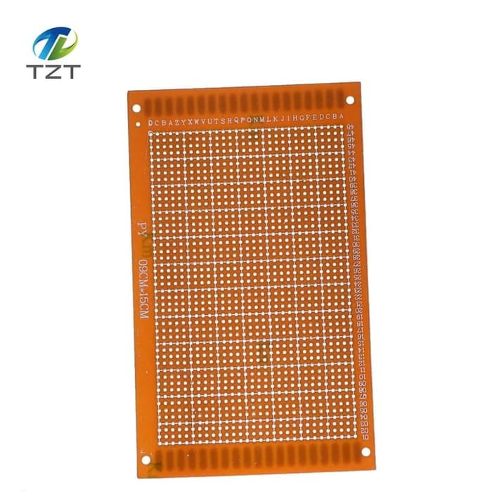 Jual PCB Prototype Protoboard 9x15cm 2.54mm pitch Single Side Veroboard ...