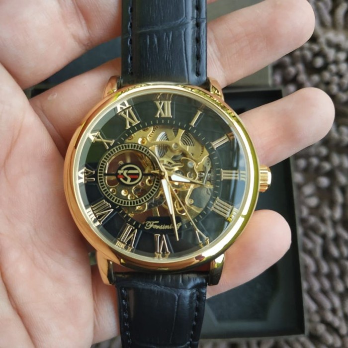Jual Jam Tangan Mekanik Kasual Klasik Rangka Berkualitas Forsining ...
