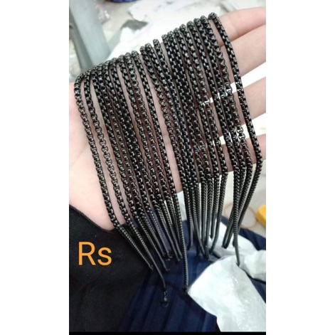 Jual Rantai Hitam Titanium 60cm | Shopee Indonesia