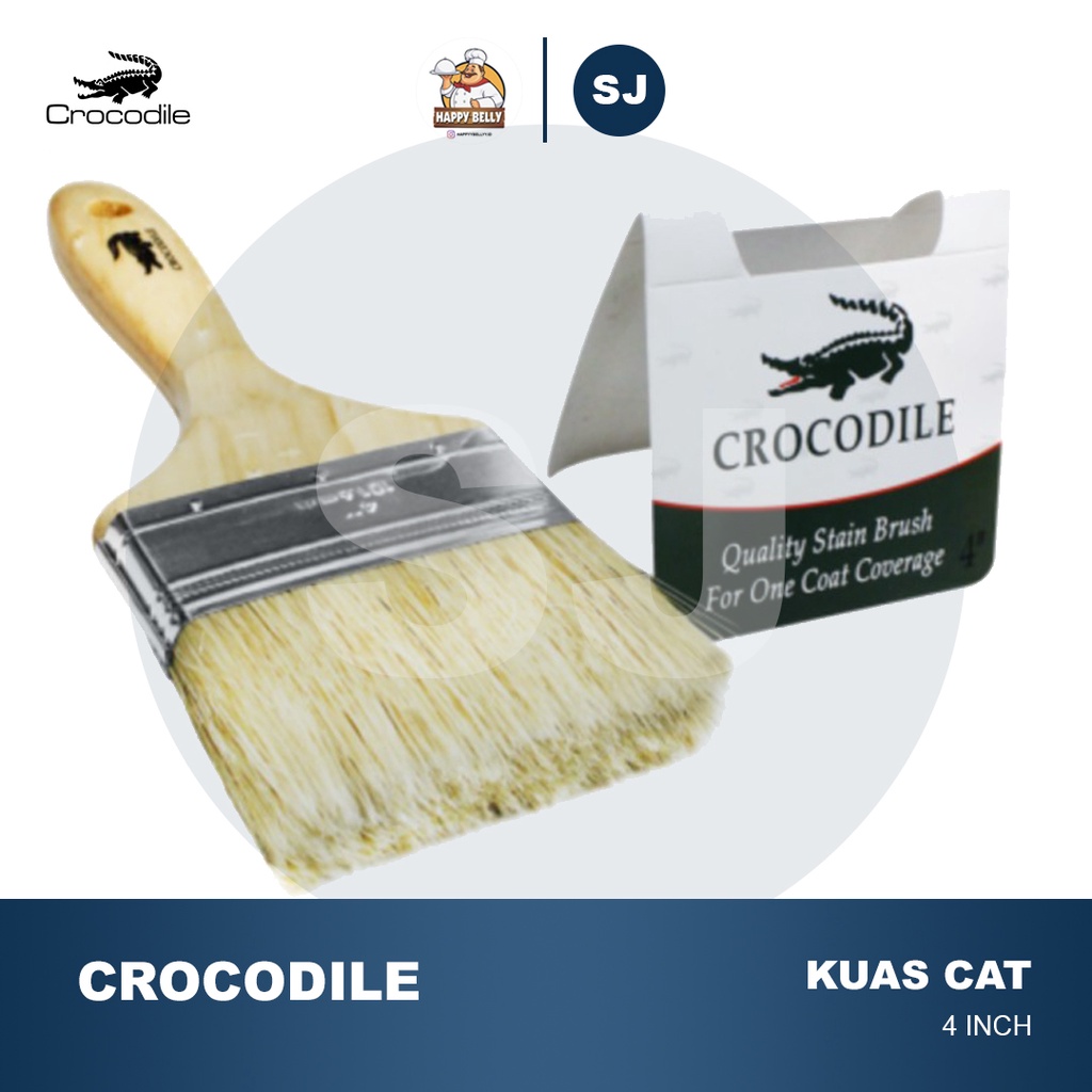 Jual KUAS CROCODILE/KUAS CAT UKURAN 4 INCH | Shopee Indonesia