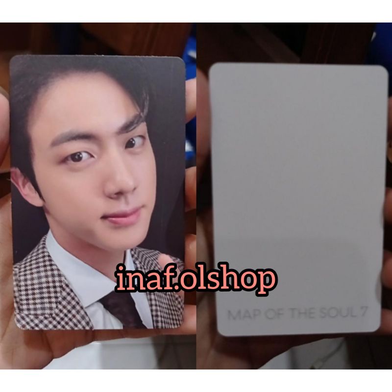 Jual Official PC photocard Jin Kim Seokjin BTS MOTS:7 versi 3 map of the soul | Shopee Indonesia