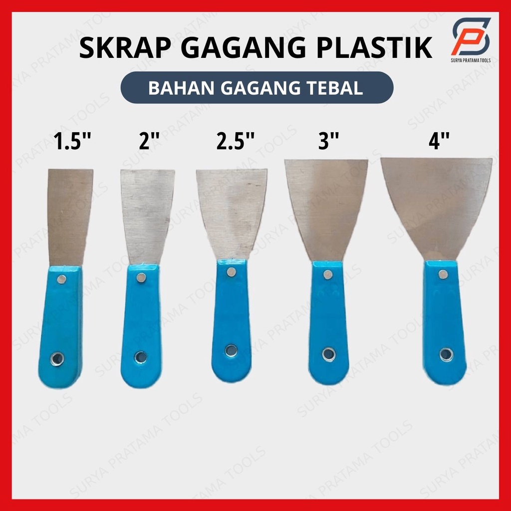Jual Skrap / Kape 1.5" 2" 2.5" 3" 4" inch Gagang Plastik Tebal Weldom ...