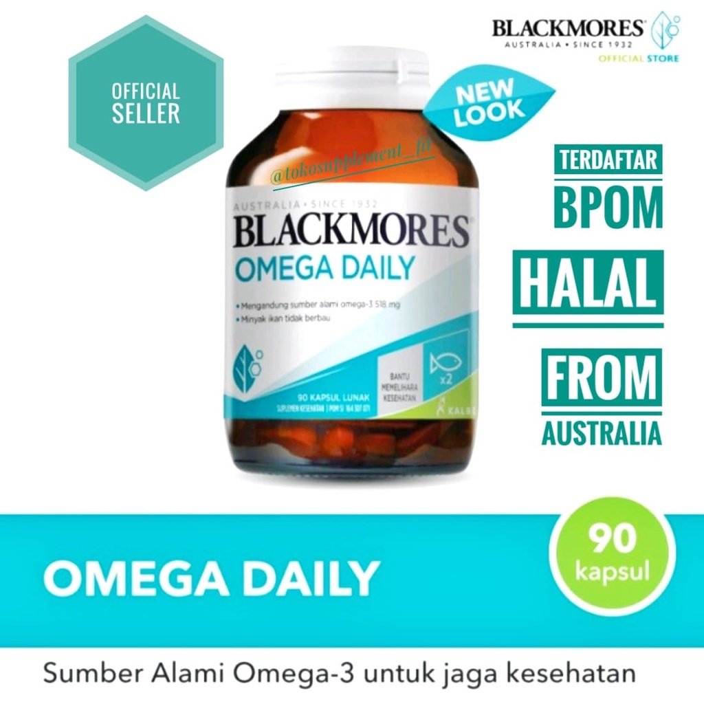 Jual Blackmores Omega Daily Minyak Ikan Tidak Berbau isi 90 kapsul ...