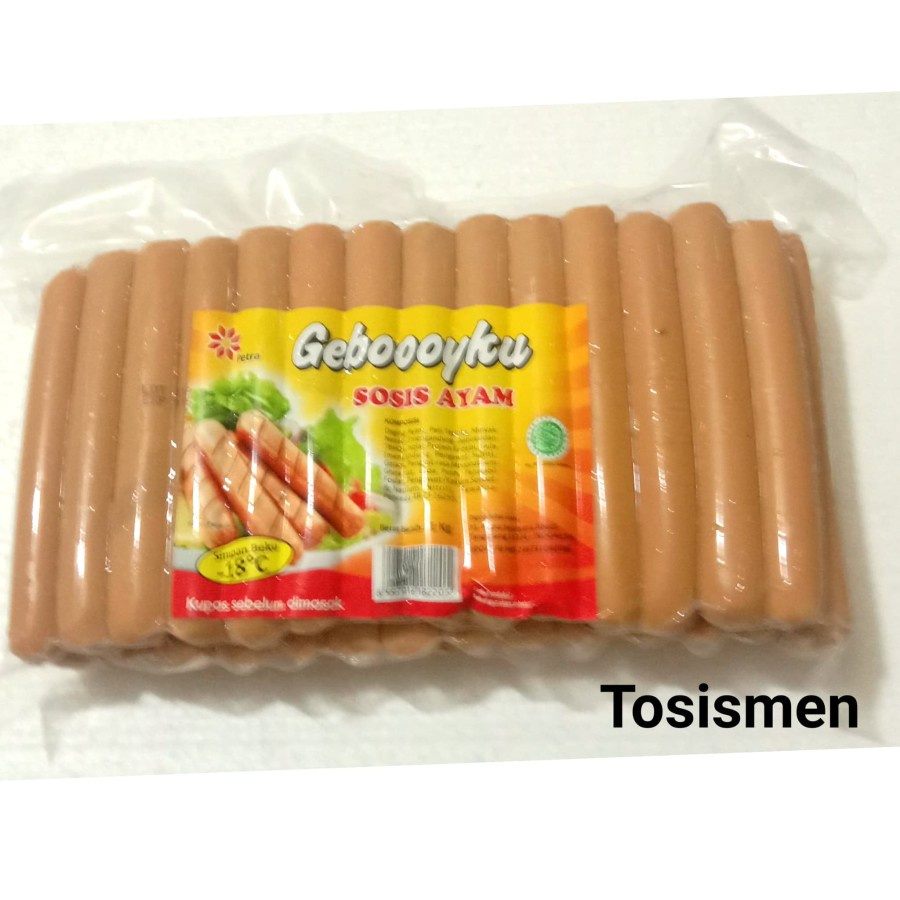 Jual GEBOOOYKU GEBOY SOSIS AYAM 40PCS 1KG | Shopee Indonesia