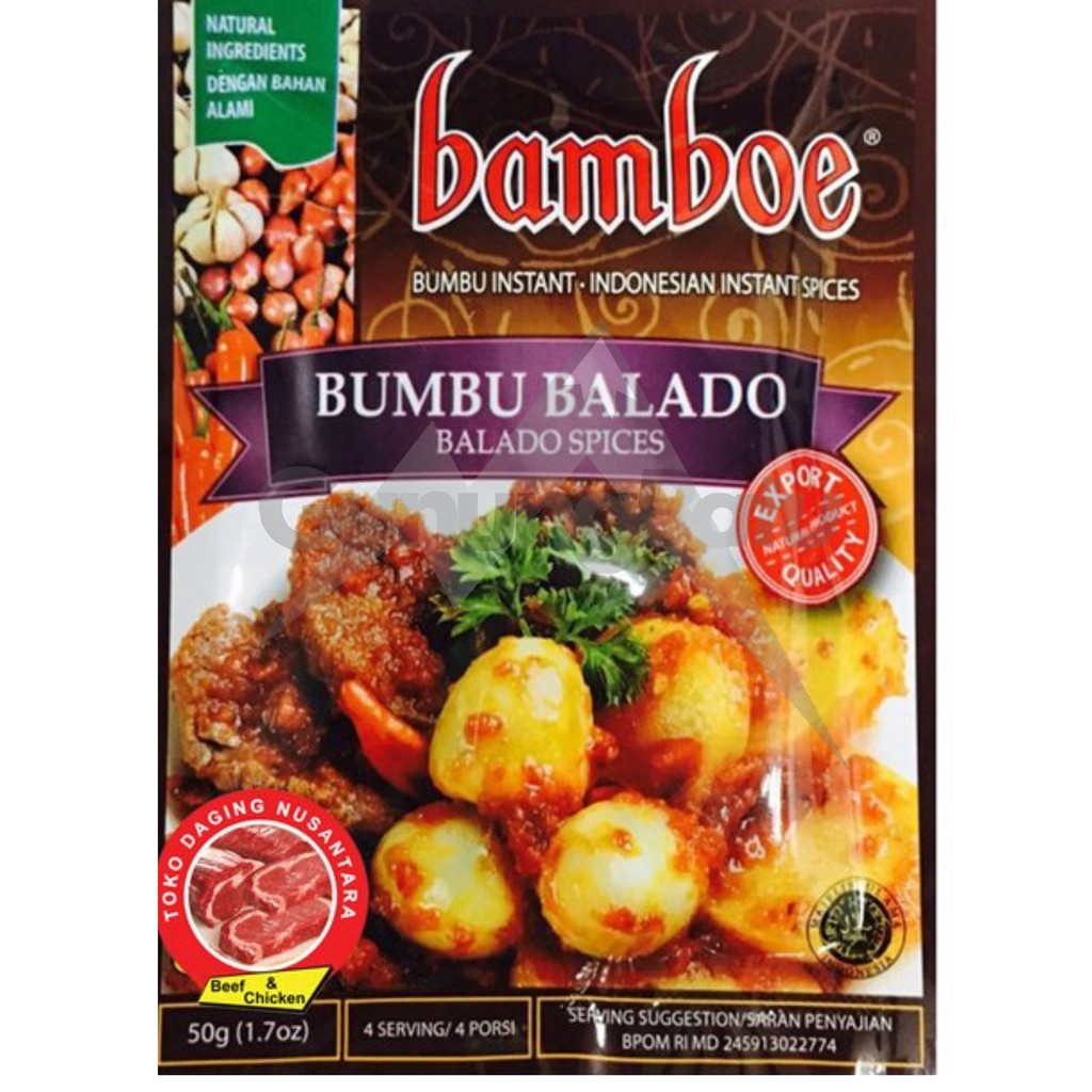 Jual BAMBOE BUMBU BALADO 50 GRAM | Shopee Indonesia