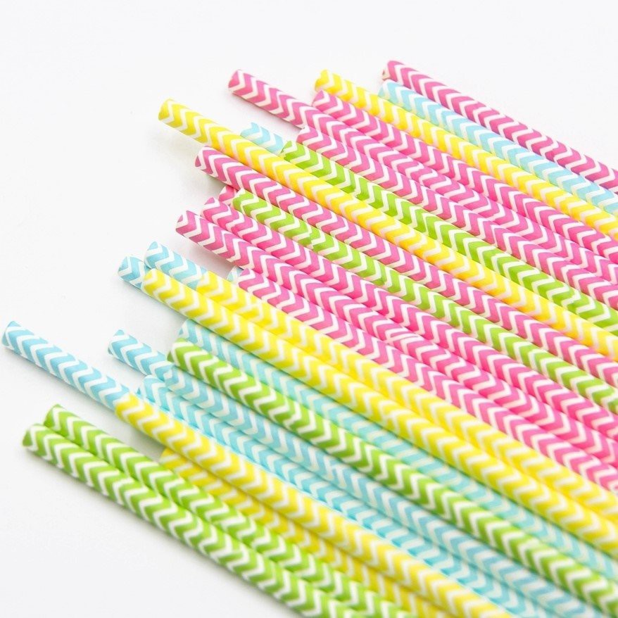 Jual Paper Straw/ Sedotan Kertas/Party Straw isi 25pc/pack | Shopee ...