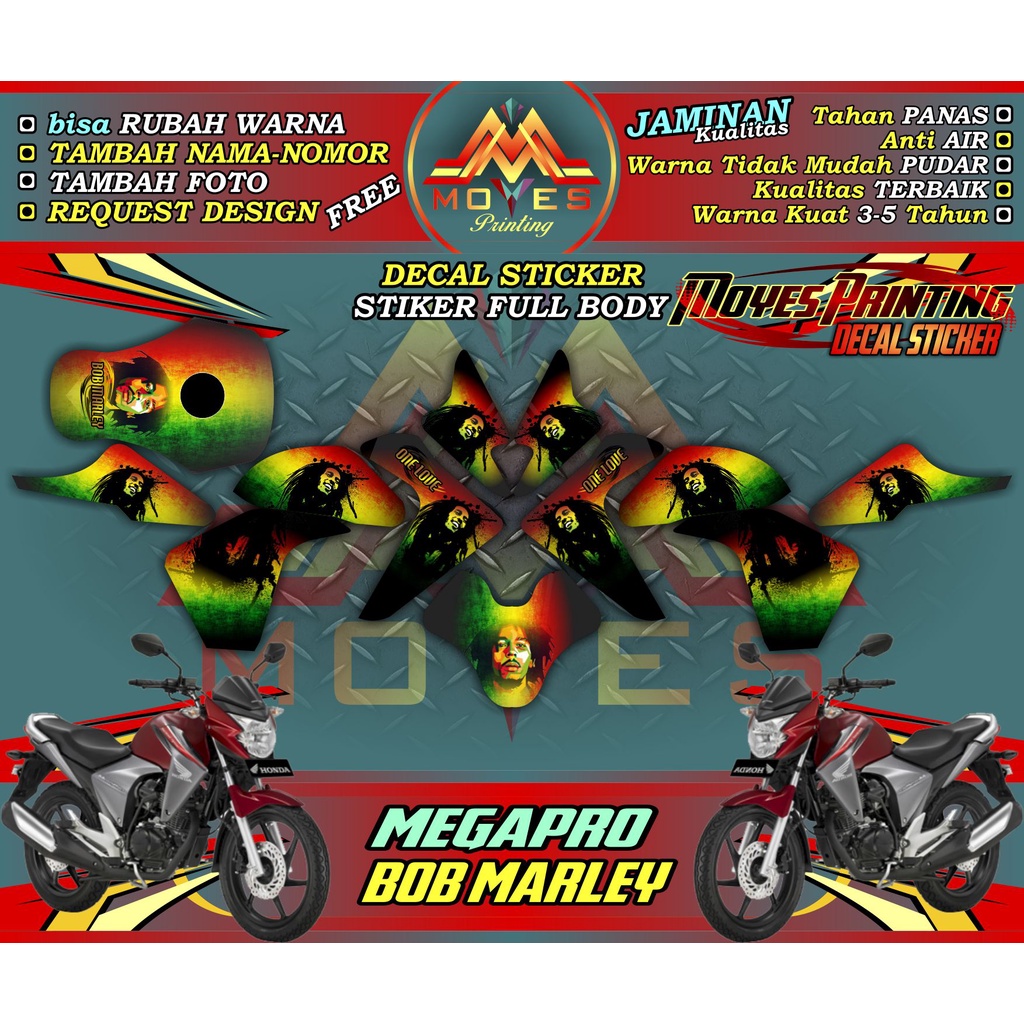 Jual Decal MEGA pro Full Body kit - decal honda mega pro full body ...