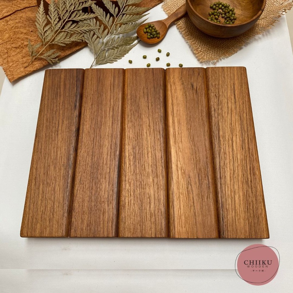 Jual WADAH SAJI / PLATING/ PIRING SUSHI KAYU JATI ASLI (LIMITED STOCK ...