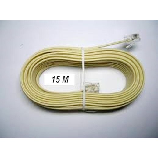 Jual Kabel Line Telepon 15M + RJ11 | Shopee Indonesia