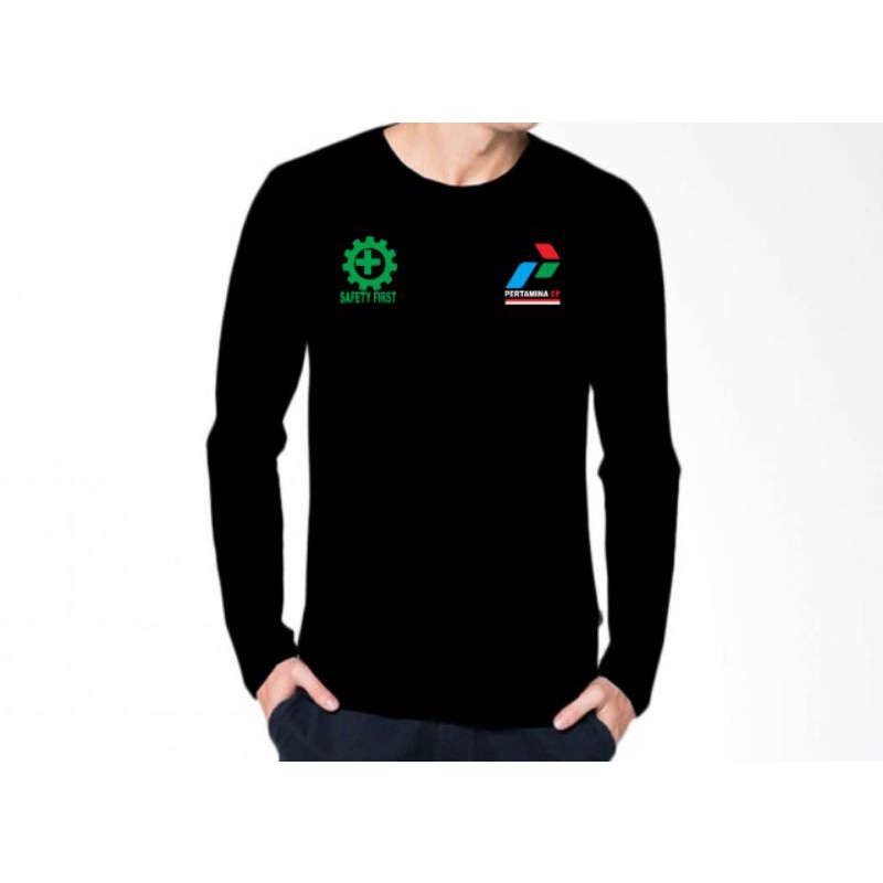 Jual Kaos Pertamina ep safety first lengan panjang/baju lengan panjang ...
