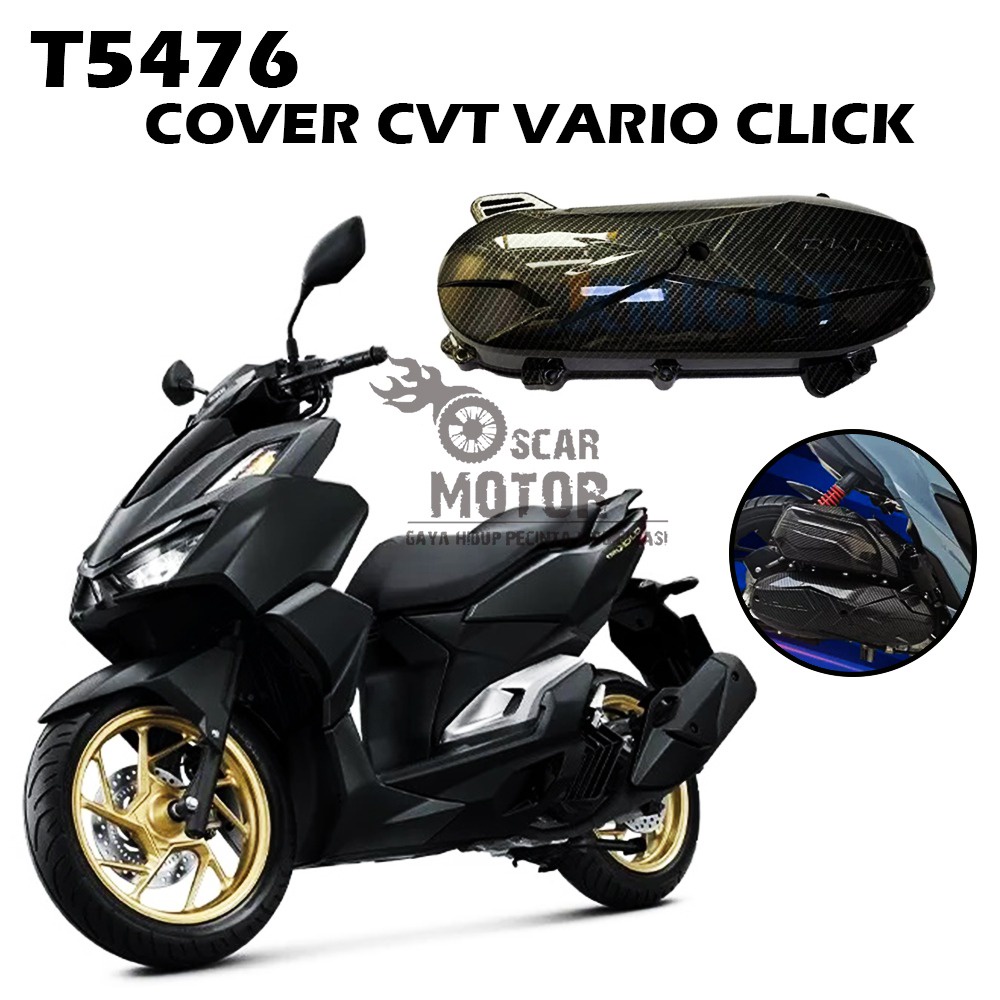 Jual Cover Cvt Karbon Honda Vario New 125 150 Carbon Click 150 2018 ...