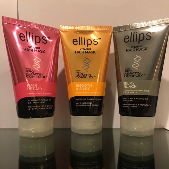 Jual Ellips Vitamin Hair Mask Pro Keratin Complex Series 120 gram ...