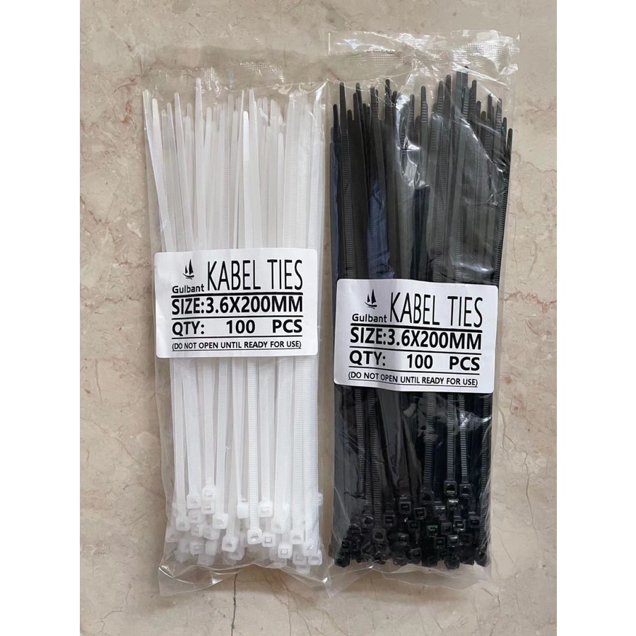 Jual Kabel Ties Cable Tie 3.6 x 200mm (20cm) CV 200 | Shopee Indonesia