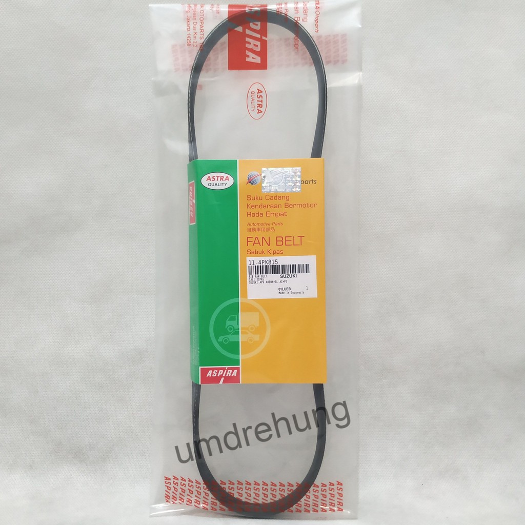Jual Fan Belt Fanbelt Tali Kipas Alternator Suzuki APV Non PS dan Arena 4PK815 | Shopee Indonesia