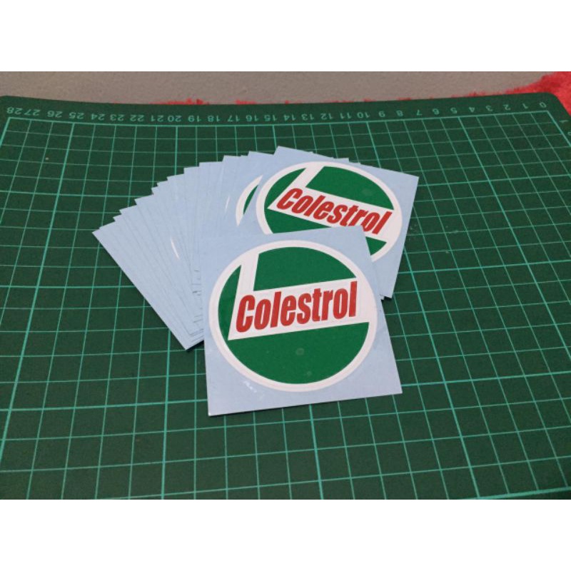 Jual cutting sticker meme castrol colestrol 6.5cm | Shopee Indonesia