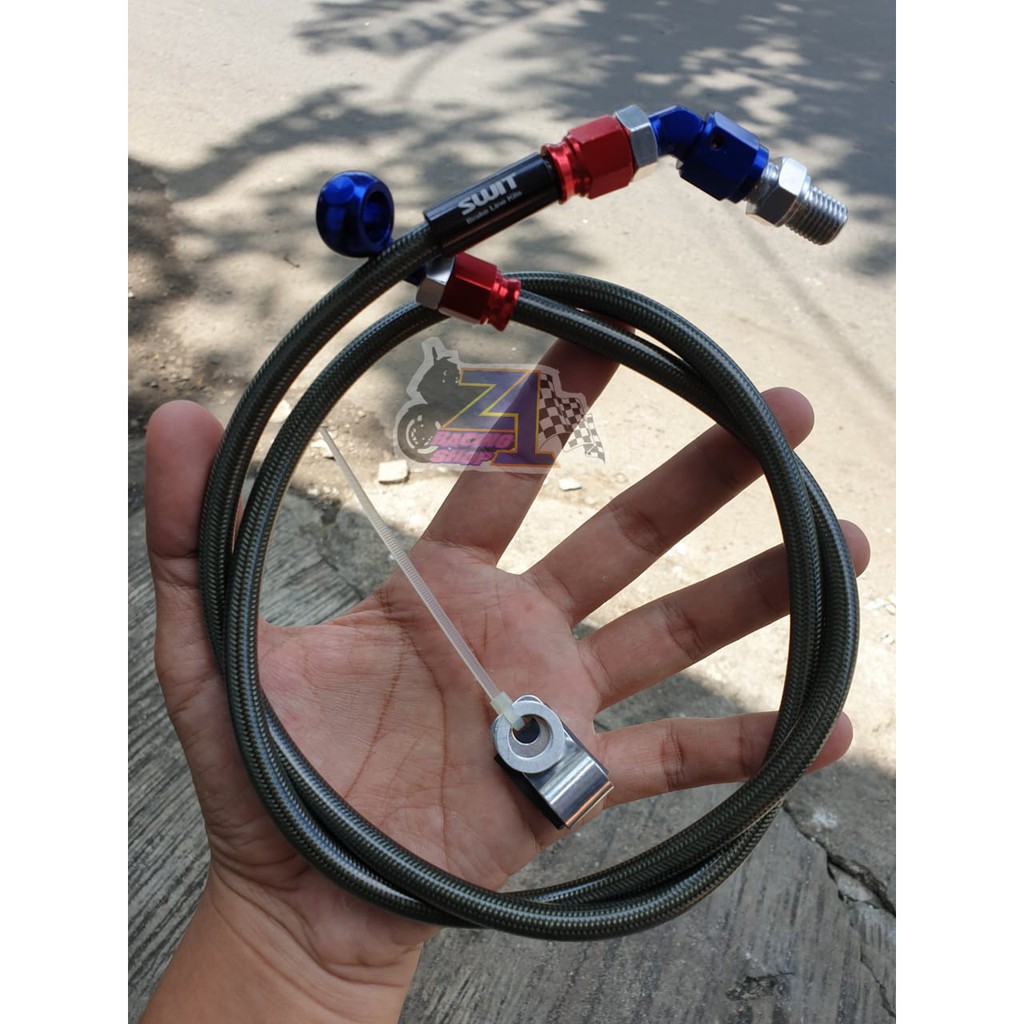 Jual Selang rem Swit depan fitting 45° universal motor | Shopee Indonesia