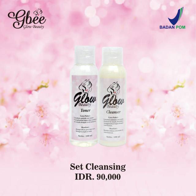 Jual Gbee glow beauty Set cleansing | Shopee Indonesia