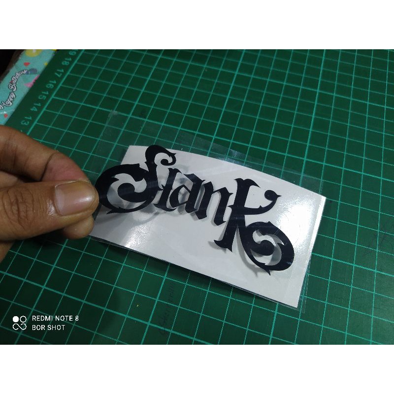 Jual STIKER SLANK 4 | STICKER CUTTING BAHAN ORACAL CUSTOM LOGO | Shopee ...
