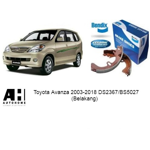 Jual Kampas Rem Belakang Toyota Avanza - BENDIX Brake Shoe DS 2367 / BS 5027 | Shopee Indonesia