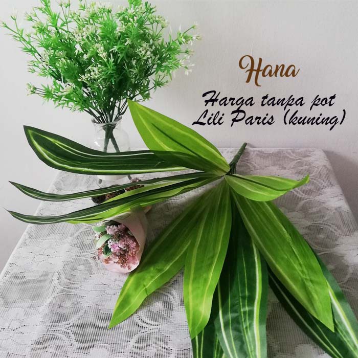 Jual Daun Lili Paris artificial/daun lili plastik/ daun tanaman plastik ...