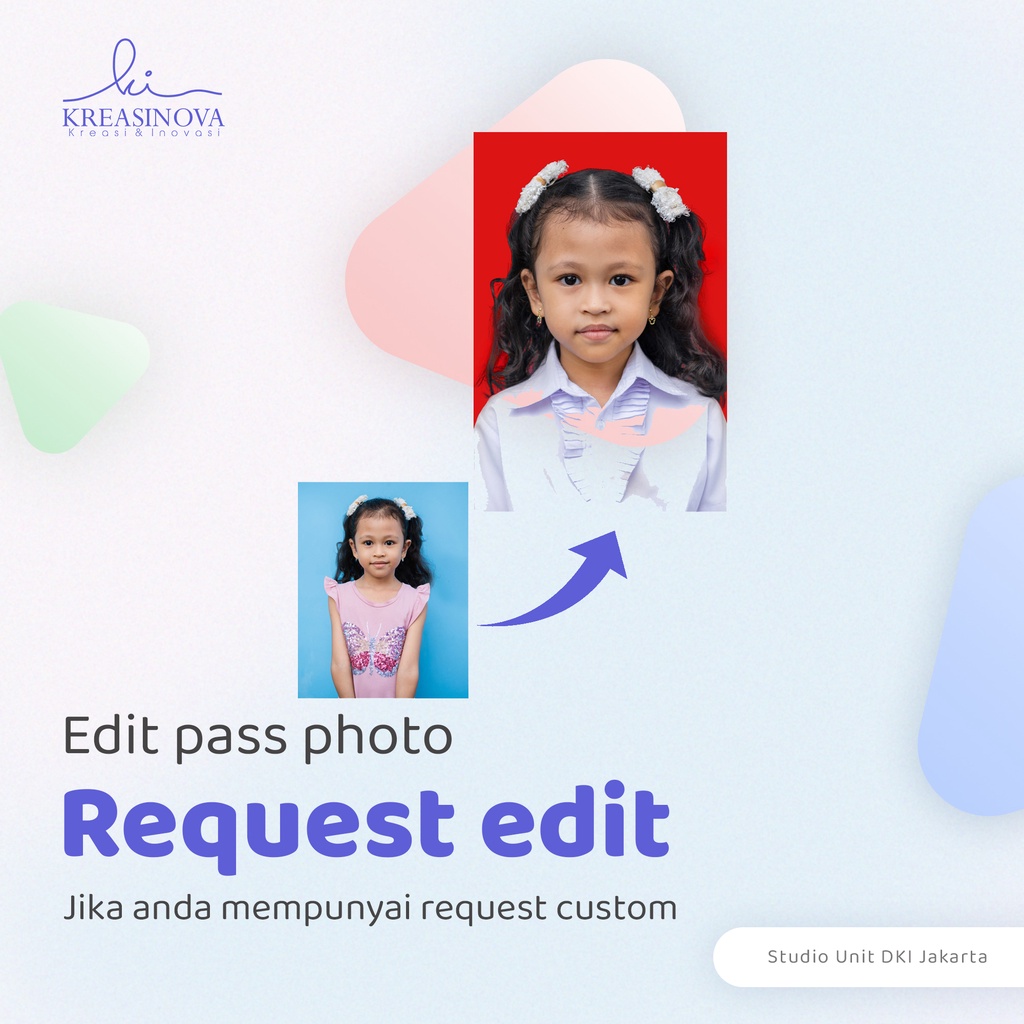 Jual Edit foto / pas foto / foto KTP / ID card / foto produk / ganti ...