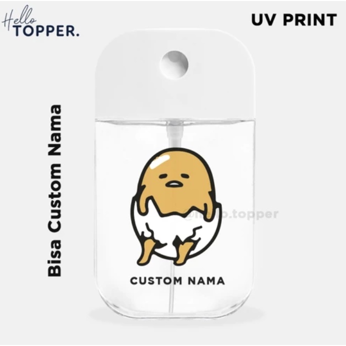 Jual Custom Nama Botol Hand Sanitizer Parfum 45ml UV Print - Gudetama ...