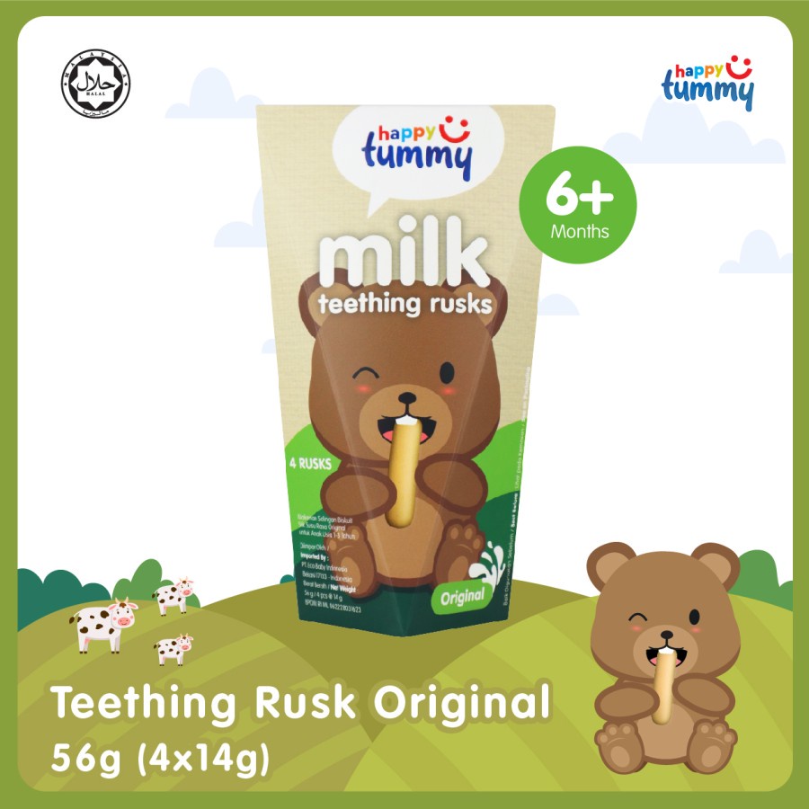 Jual [ CAMILAN BAYI TUMBUH GIGI 6 BULAN ] - HAPPY TUMMY TEETHING ...
