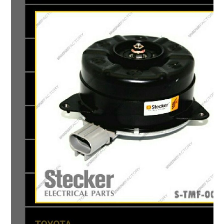 Jual MOTOR FAN VAN RADIATOR VIOS LIMO GEN1 DAN ETIOS DAN ALTIS STECKER ...