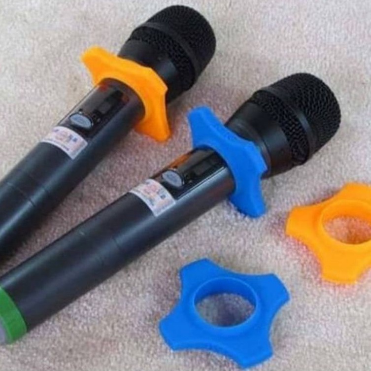 Jual Ring Mic Karet Anti Slip Holder Gelang Microphone Warna Universal ...