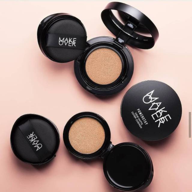 Jual MAKE OVER Power Stay Demi - Matte Cover Cushion | Shopee Indonesia