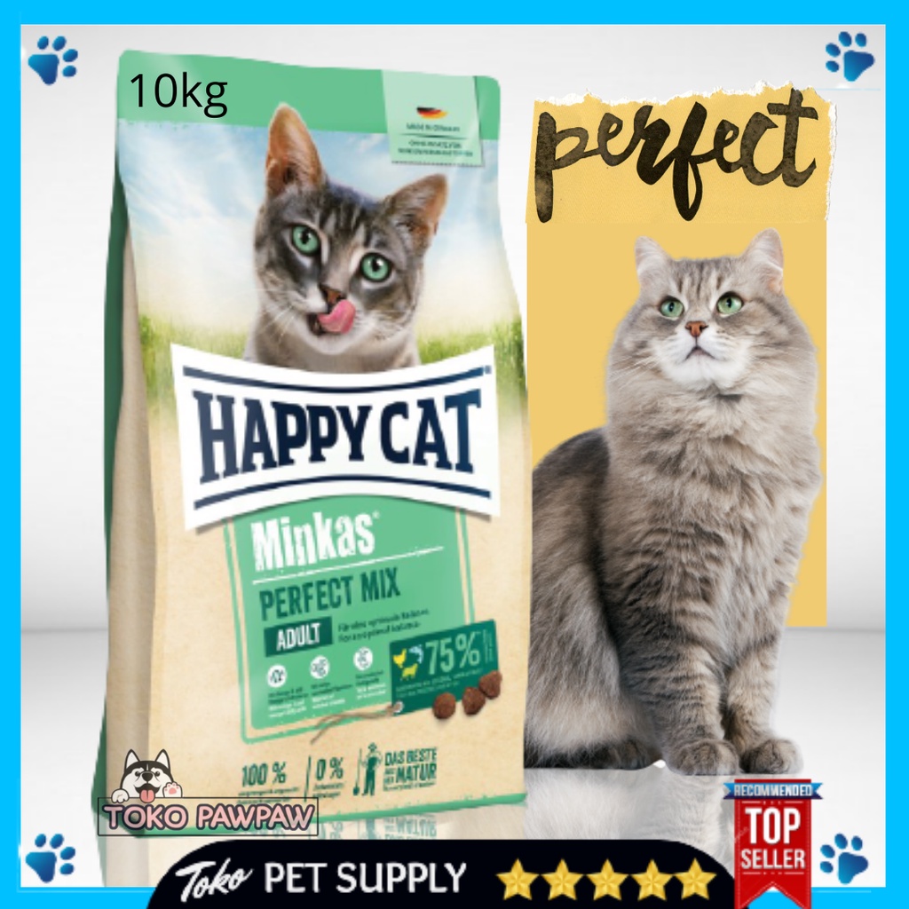 Jual Pakan Makanan Kucing Happy Cat Minkas Perfect Mix 10Kg Sehat Cat ...