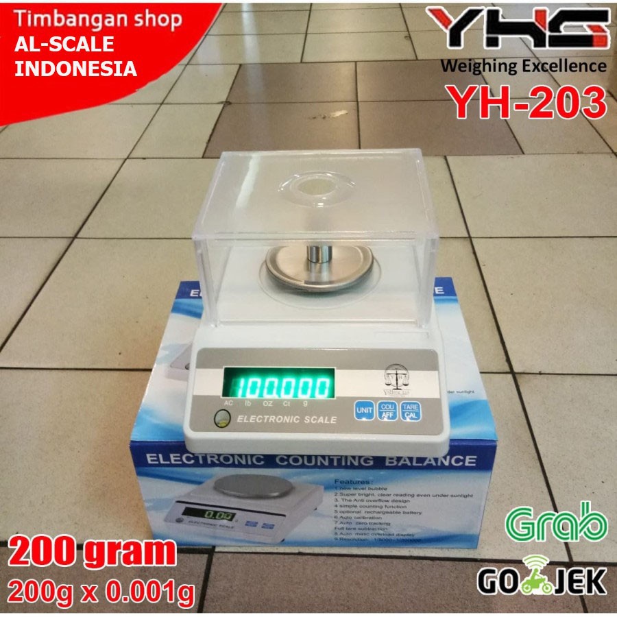 Jual TImbangan Elektronics Balance 200g x 0.001g/Timbangan Obat ...