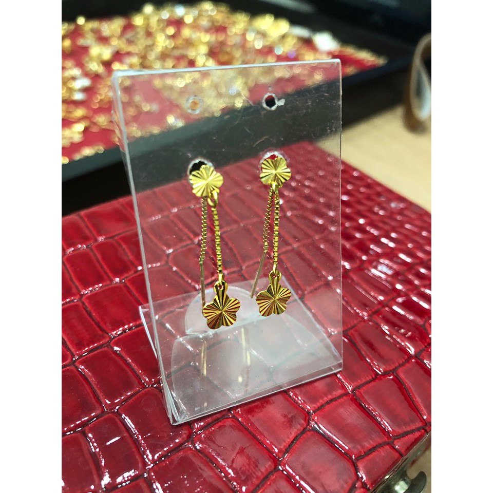 Jual Giwang rumbai sakura double Mas kuning | Shopee Indonesia