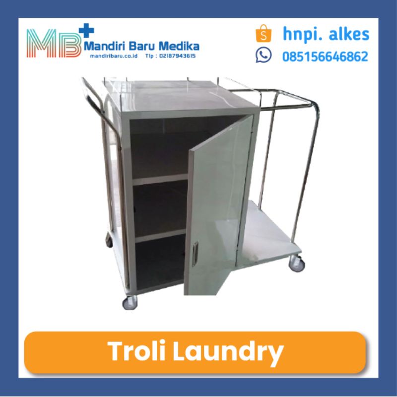 Jual promo!!Peralatan Rumah Sakit Emergency TROLI LINEN TROLI LAUNDRY ...