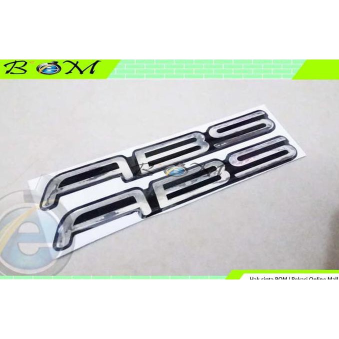 Jual emblem logo lambang tulisan ABS timbul silver putih krum chrome | Shopee Indonesia