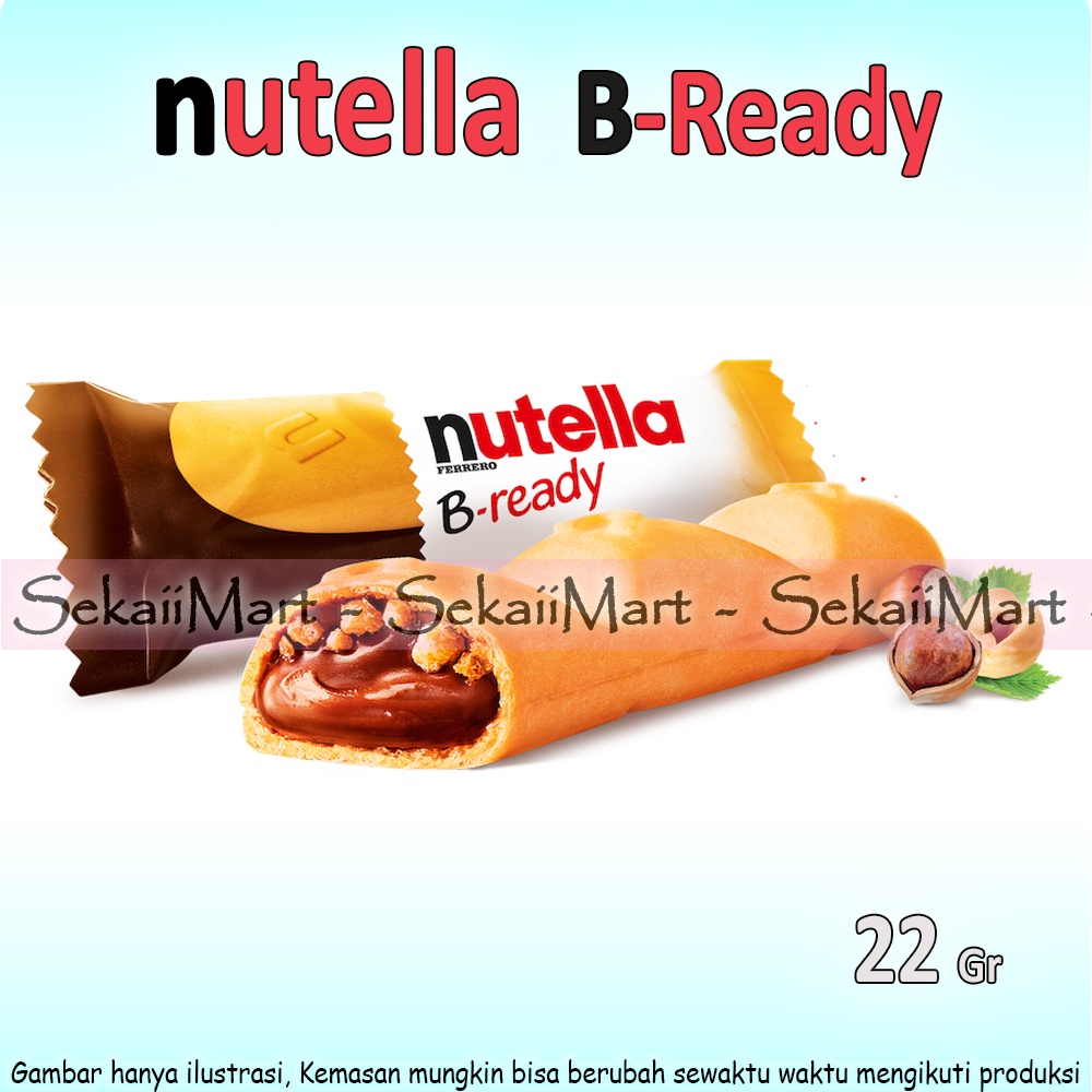 Jual NUTELLA B-Ready Wafer Stick - Nutela Bready Wafer Cokelat Hazelnut ...
