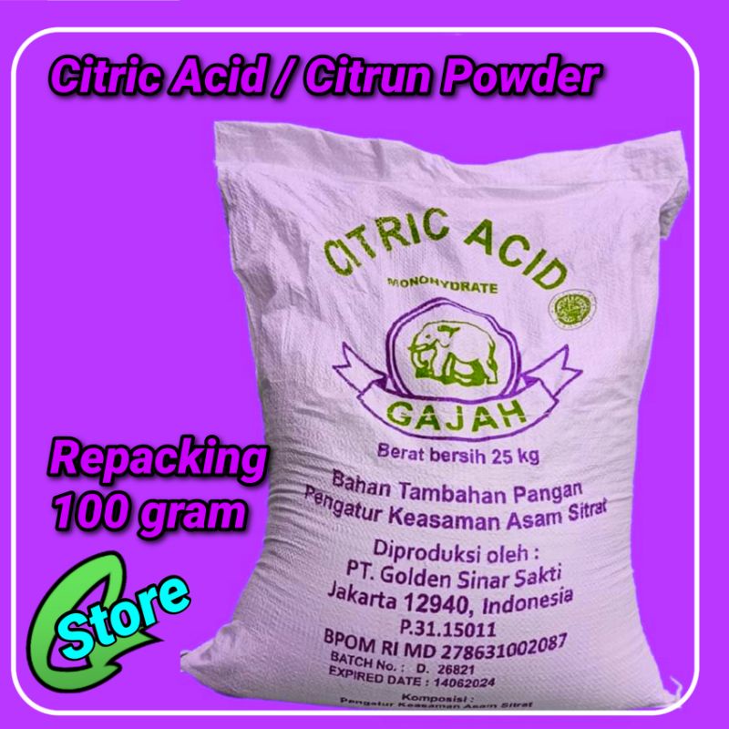 Jual Citrun Powder 100 gr Citric Penjernih Sabun Cuci Liquid | Shopee ...