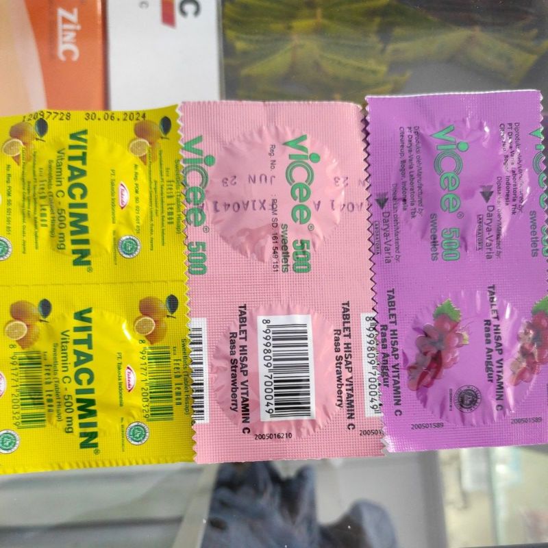Jual Vitacimin dan Vicee (1strip isi 2 tablet) | Shopee Indonesia