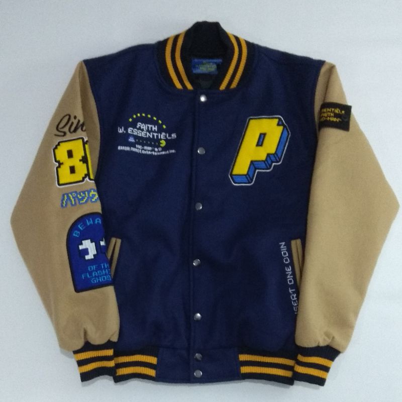 Jual Varsity Jacket Faith X W.essentiels X Pac-Man | Shopee Indonesia