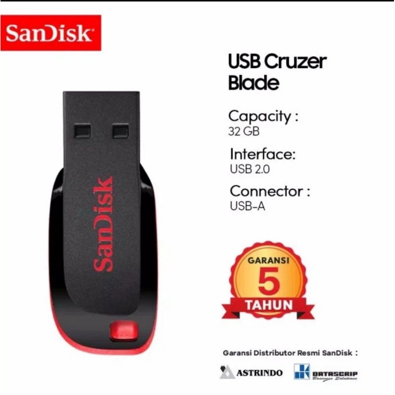 Jual USB Flashdisk Sandisk UFD asli Bogor original ori 100% 4 Gb 8Gb ...