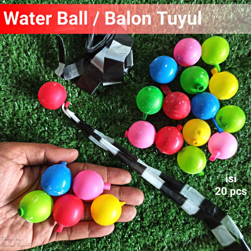 Jual GROSIR 20 PCS BALON TUYUL WATER BALL 3CM ANTI PECAH - MAINAN ANAK ...