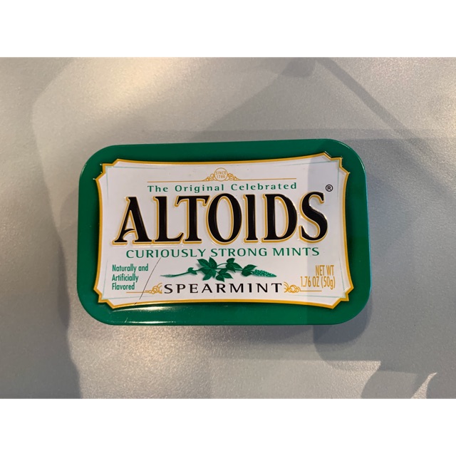 Jual KOTAK PERMEN ALTOIDS HIJAU SPEARMINT CURIOUSLY STRONG MINTS ...