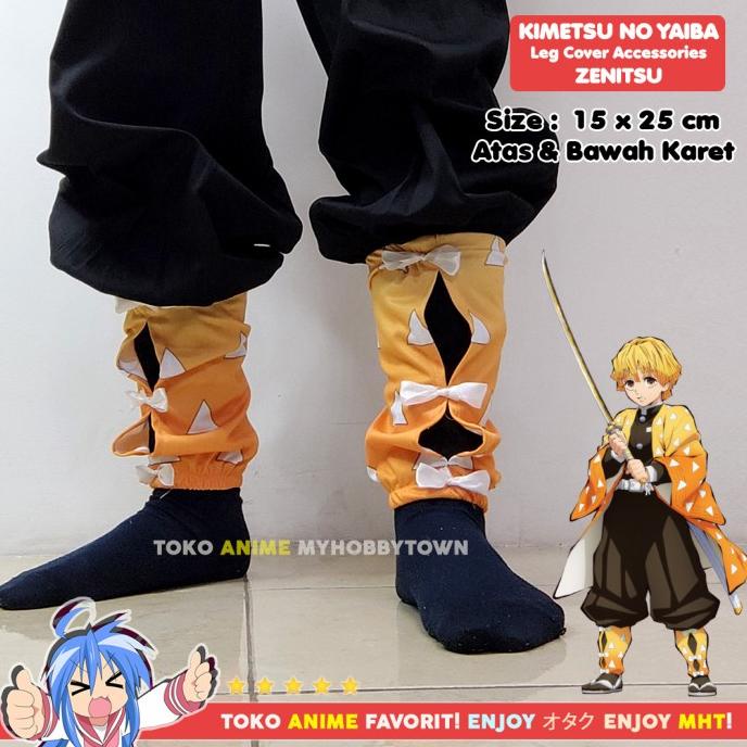 Jual Leg Cover Anime Kimetsu no Yaiba Demon Slayer Zenitsu Agatsuma ...