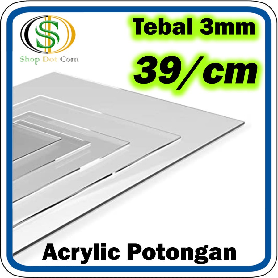 Jual Acrylic / Akrilik 3mm Bening Potongan Request per CM | Shopee ...