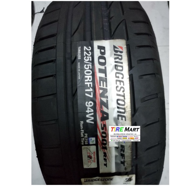 Jual Ban Mobil RFT / Ban RFT / Ban Mobil BMW 225/50 R17 POTENZA S001 ...