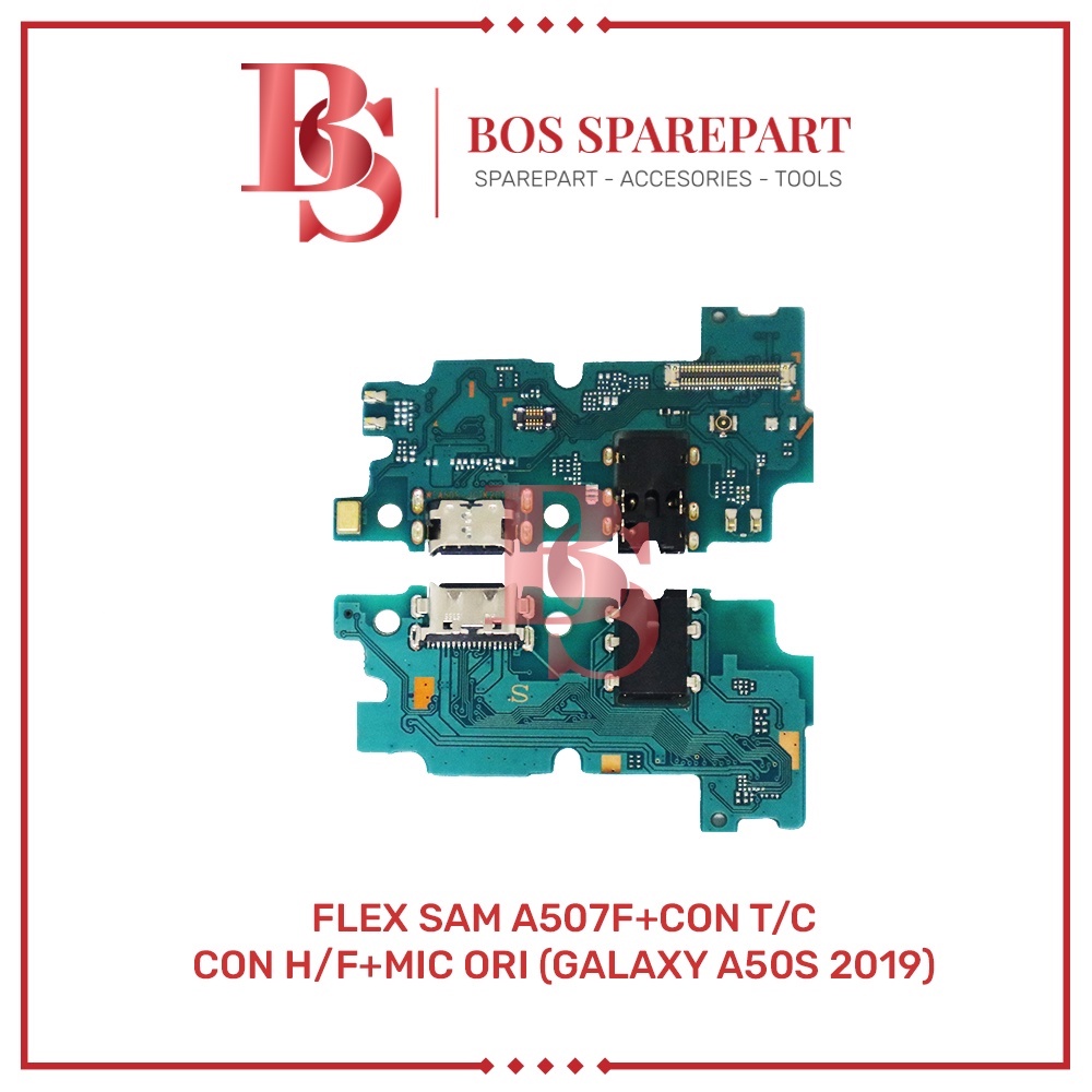 Jual FLEXIBEL SAMSUNG A507F + CONNECTOR CHARGER + CONNECTOR HANDSFREE + MIC ORI (GALAXY A50S ...