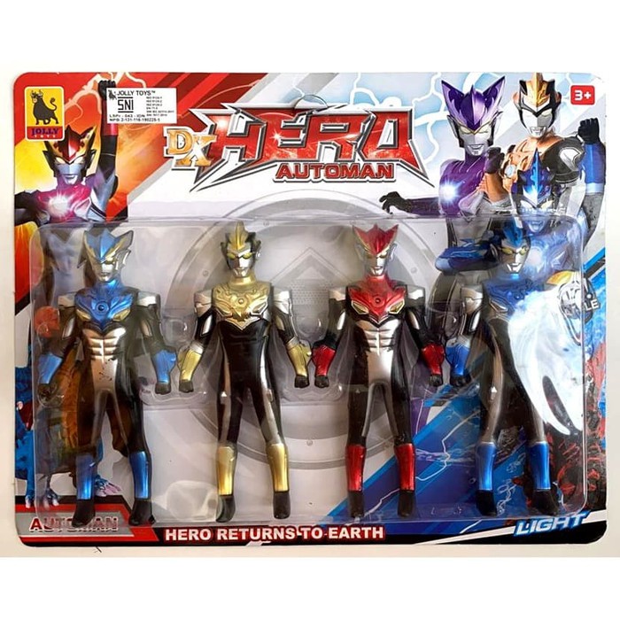 Jual Mainan Robot ultraman DX isi 4 PCS Miniatur Manusia ultraman ...