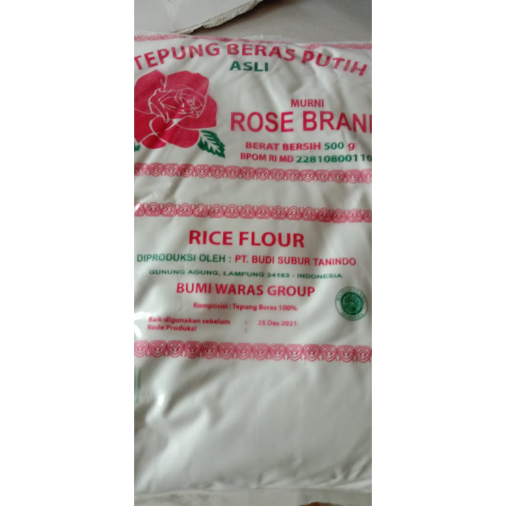 Jual TEPUNG BERAS ROSE BRAND 500GR | Shopee Indonesia