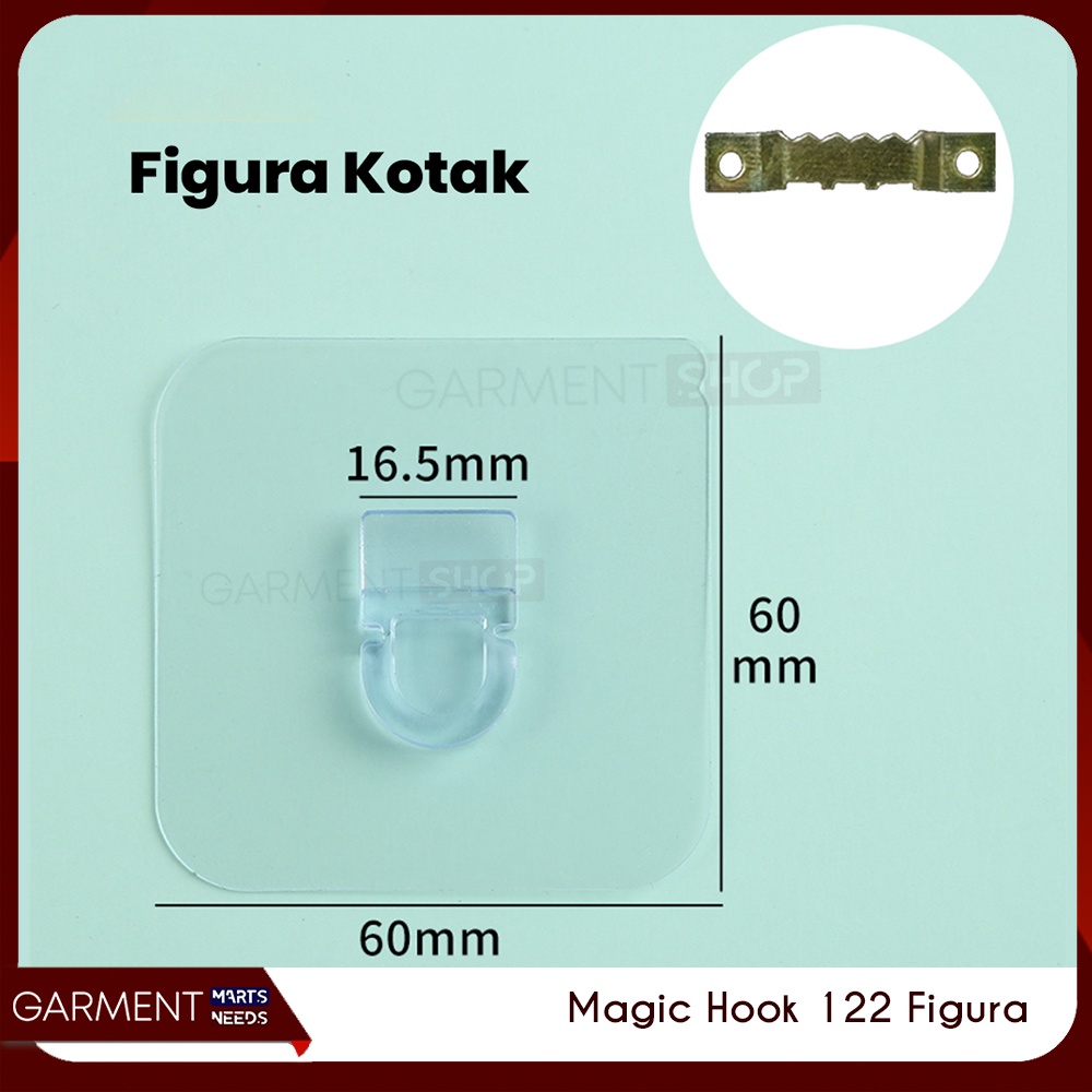 Jual MHOOK - Magic Hook Pengait Jam Pigura Rak Multifungsi Gantungan ...